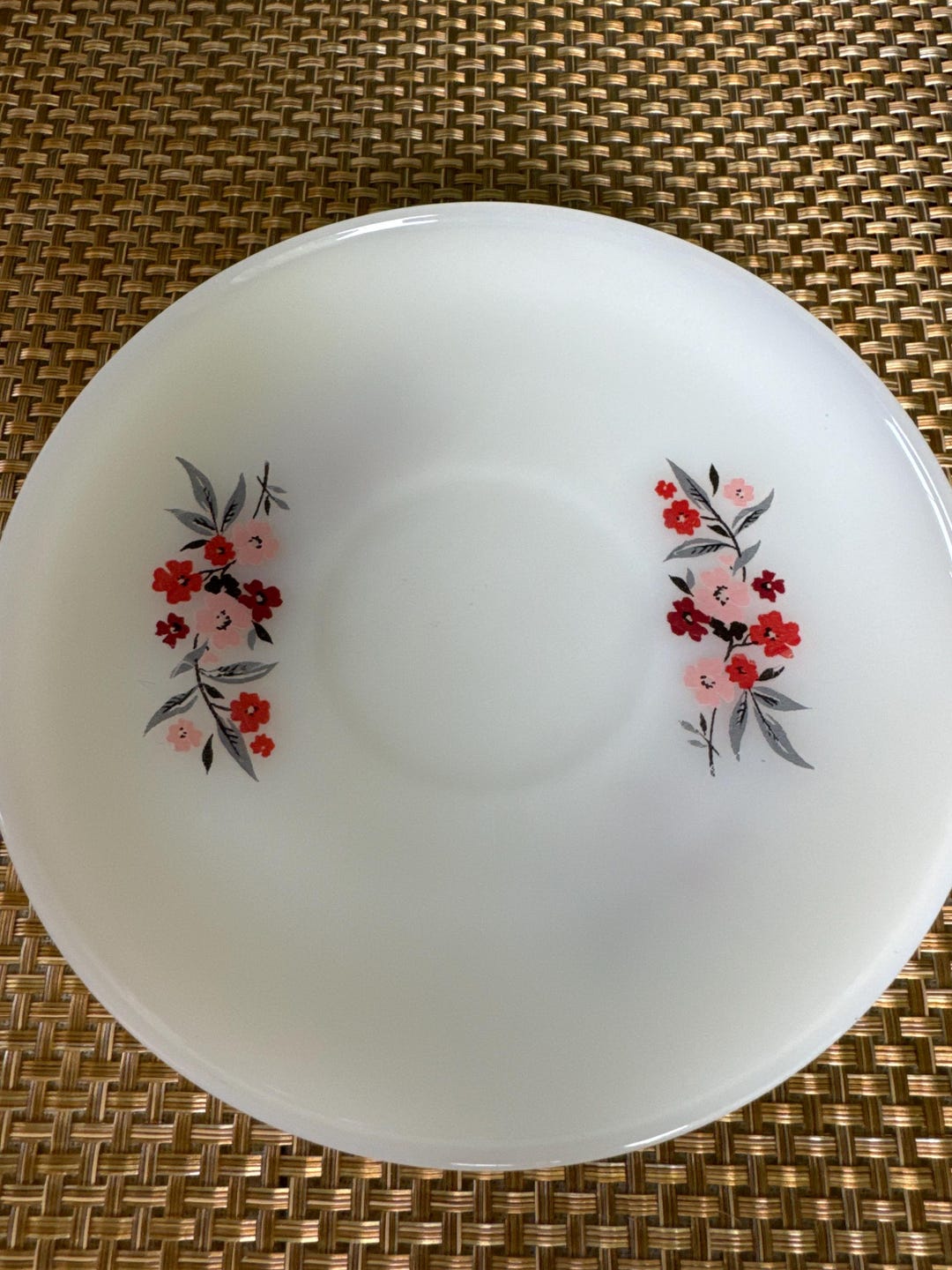 Fire King Primrose Saucers Milk White Glass Saucers Anchor Hocking Fire ...