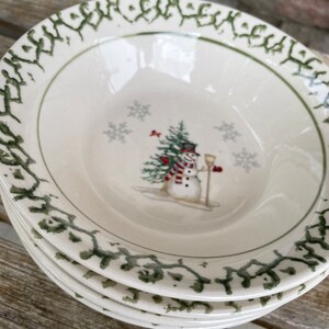 Snowman Dinnerware - Etsy