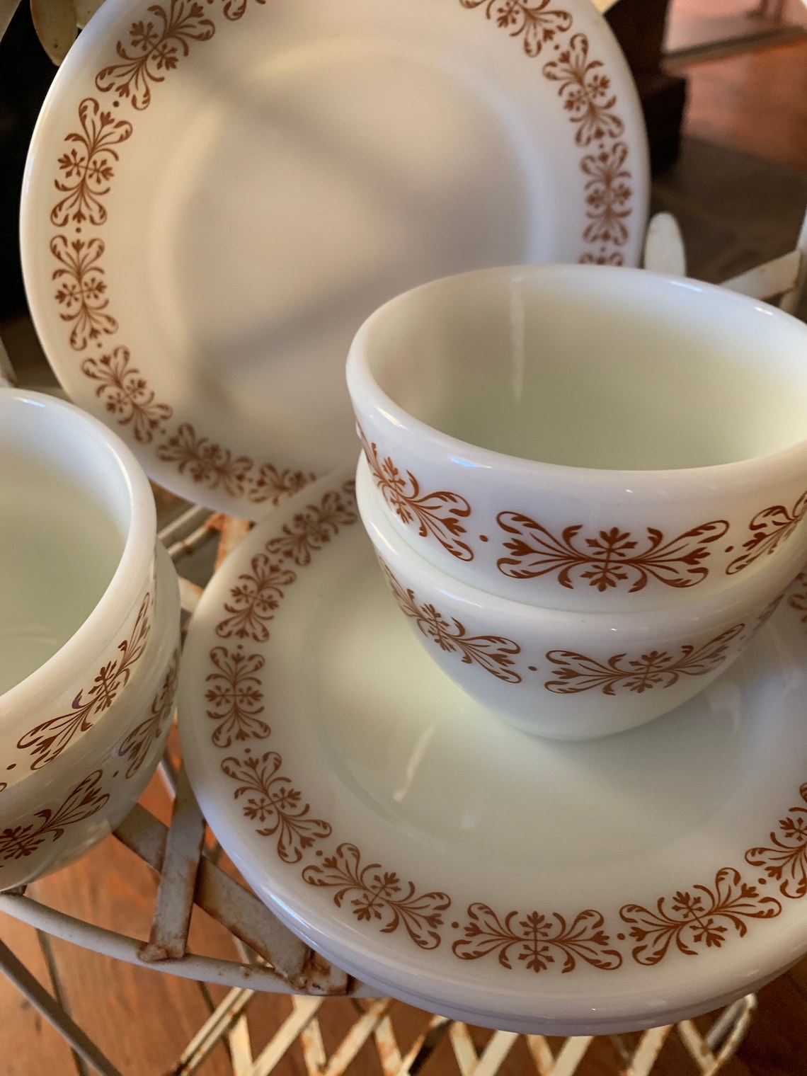 PYREX Copper Filigree Bowls and Plates PYREX Corning Open - Etsy
