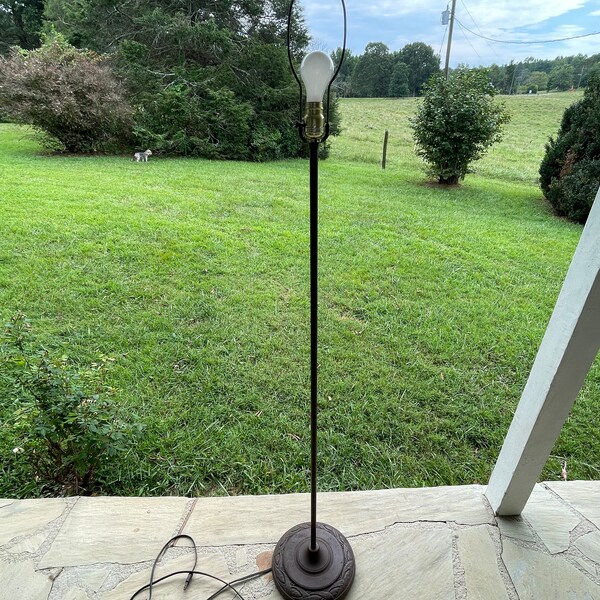 Metal Floor Lamp Base Art Deco - Etsy