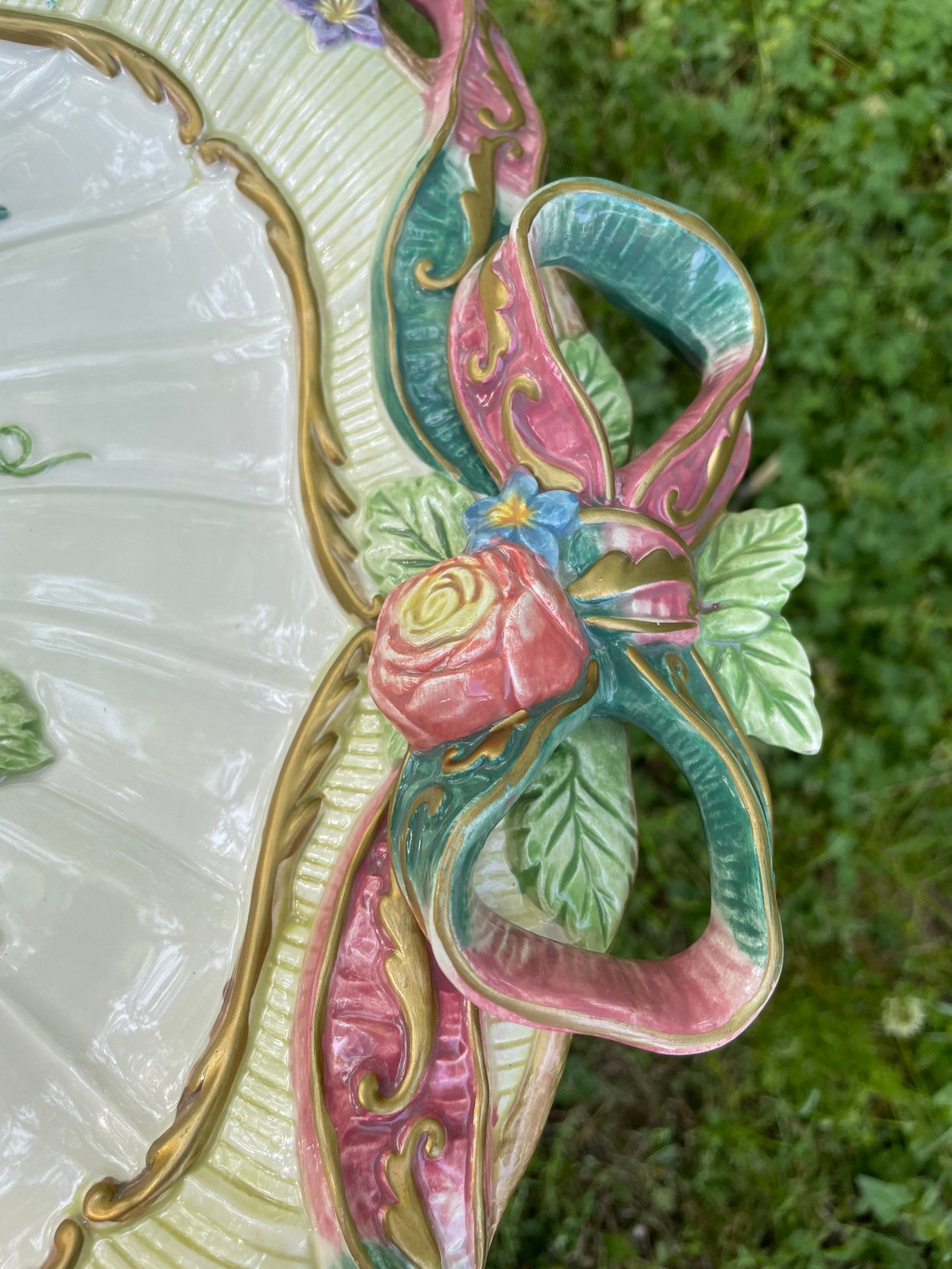 Fitz and Floyd Platter Woodland Spring Pattern Vintage Serve - Etsy