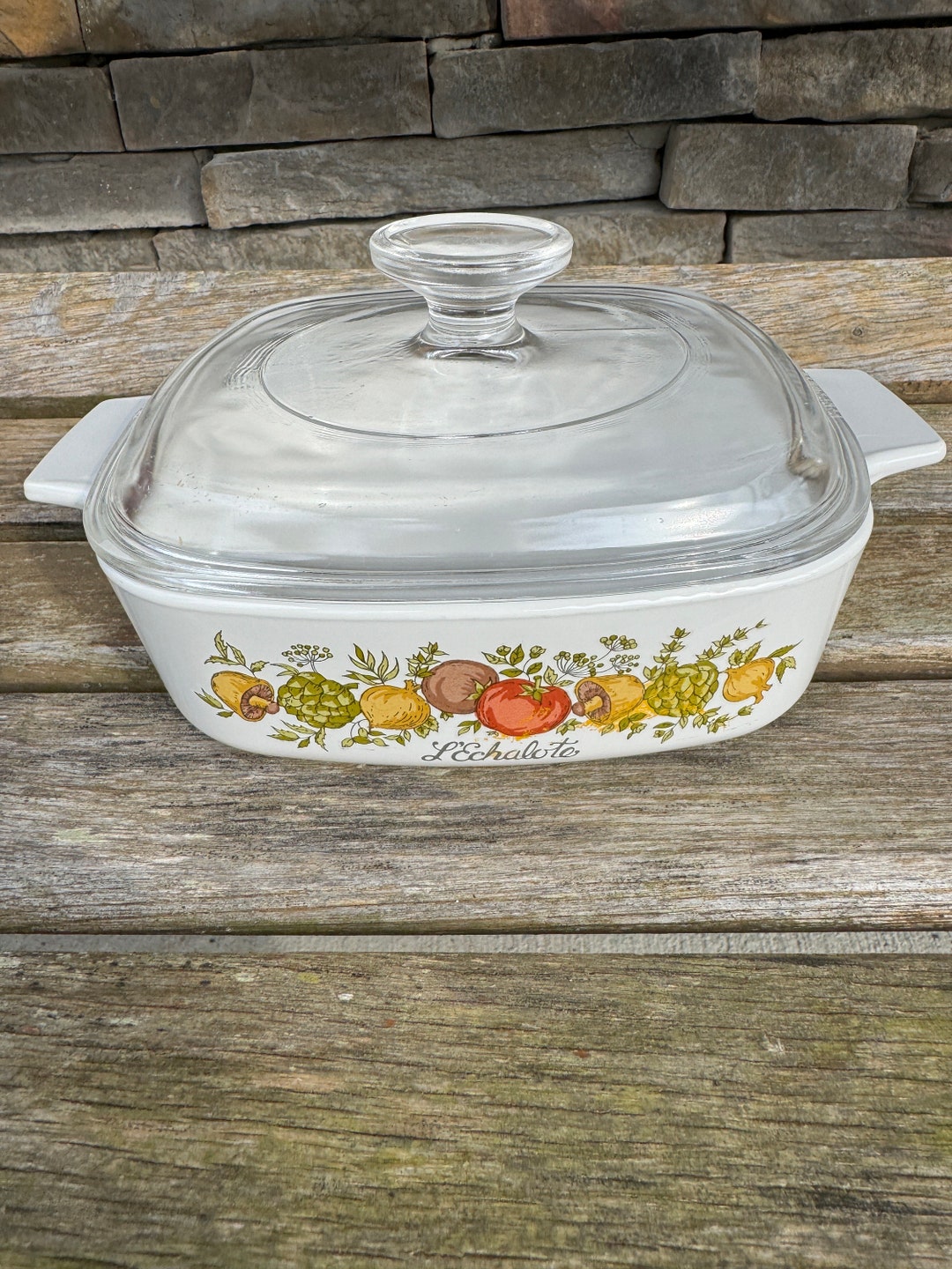Corning Ware Casserole Dishes Spice of Life L’echolate A-1-B 1 Quart ...