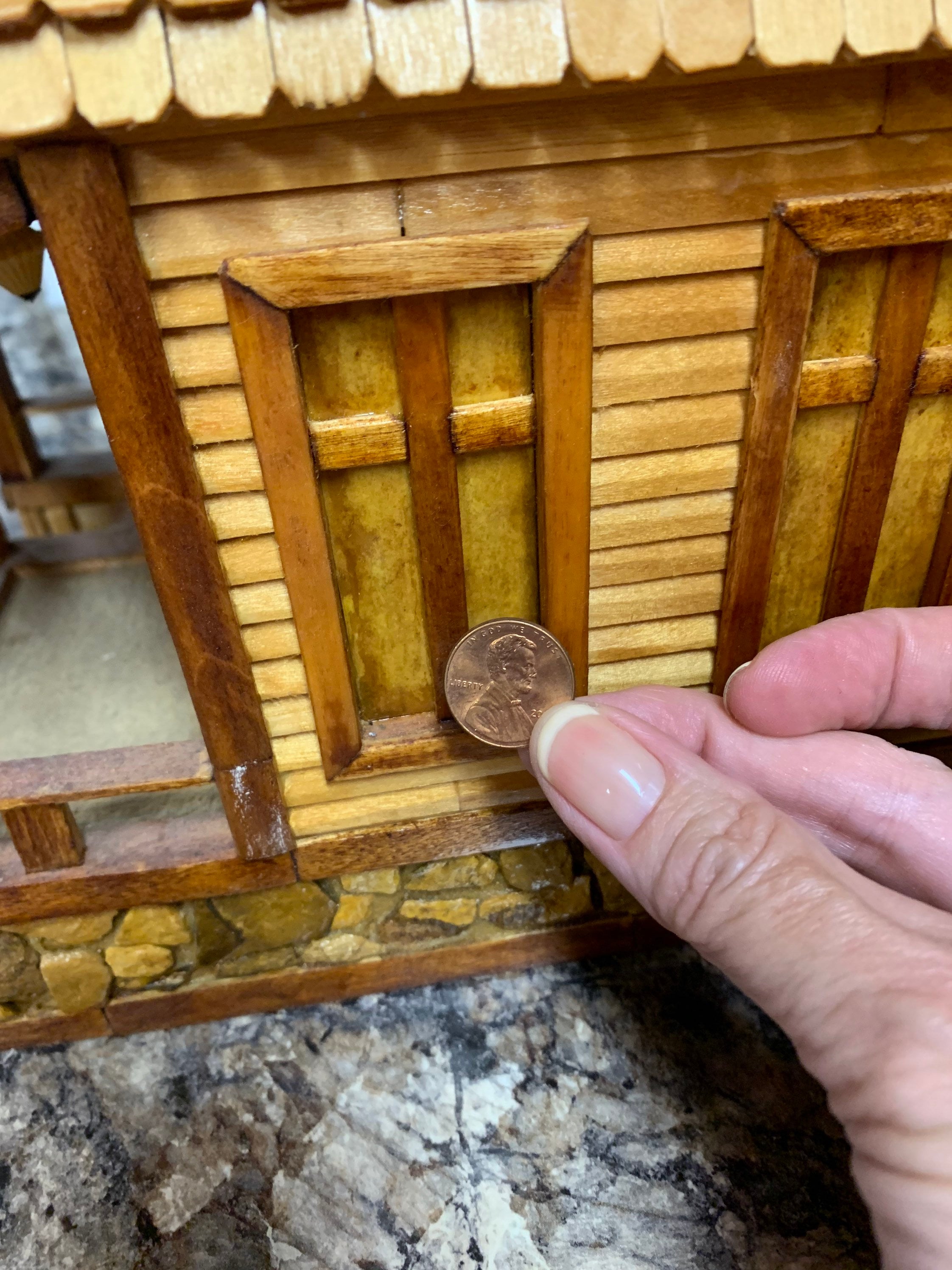 Handmade Popsicle Stick & Stone Church Country Church - Etsy