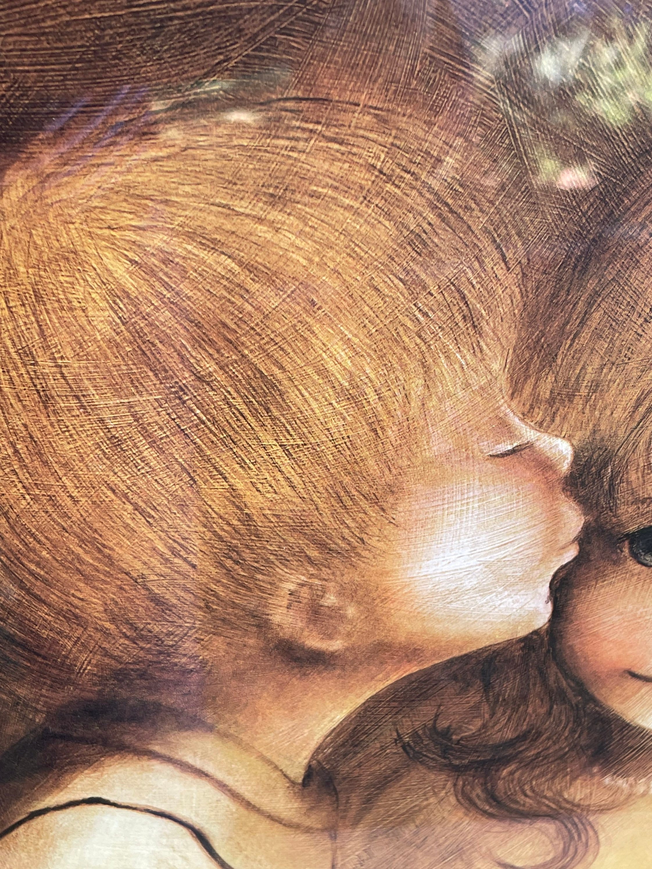 1970s Artwork Margaret Lane the Little Kiss Boy Kisses Girl - Etsy