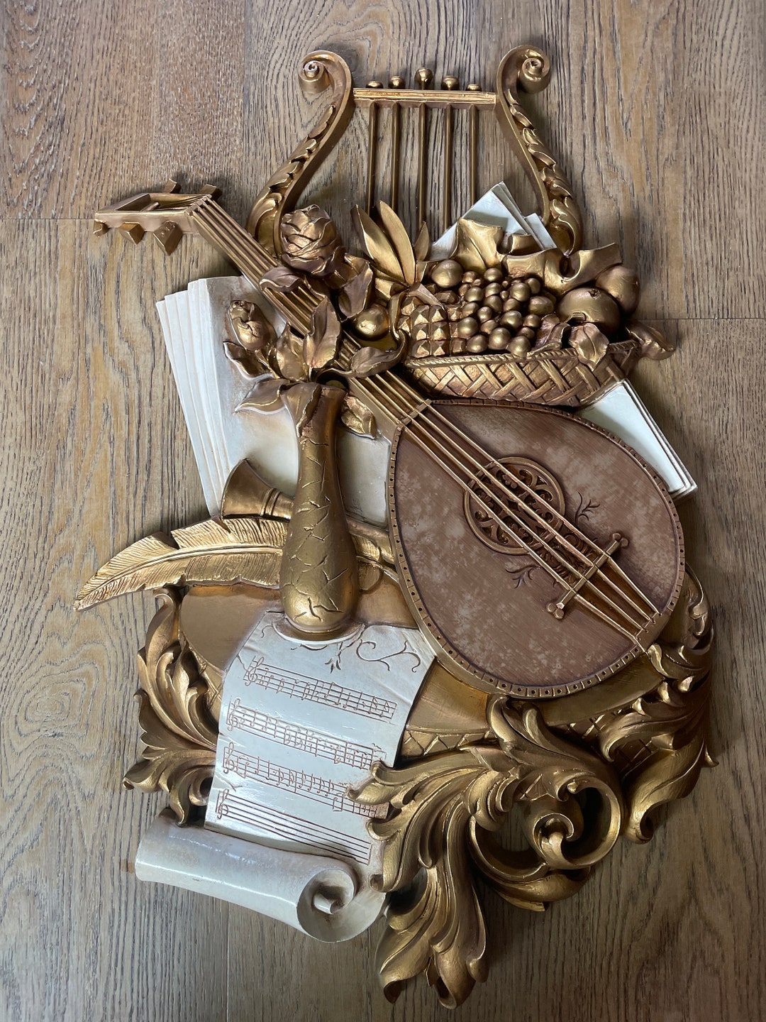 Vintage 1970s Wall Decor Dart Musical Instrument Mandolin Plastic Music ...