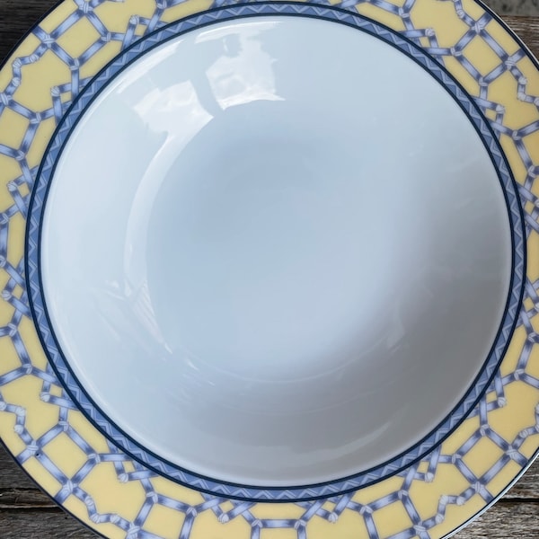 Yellow and Blue Dinnerware Set - Etsy