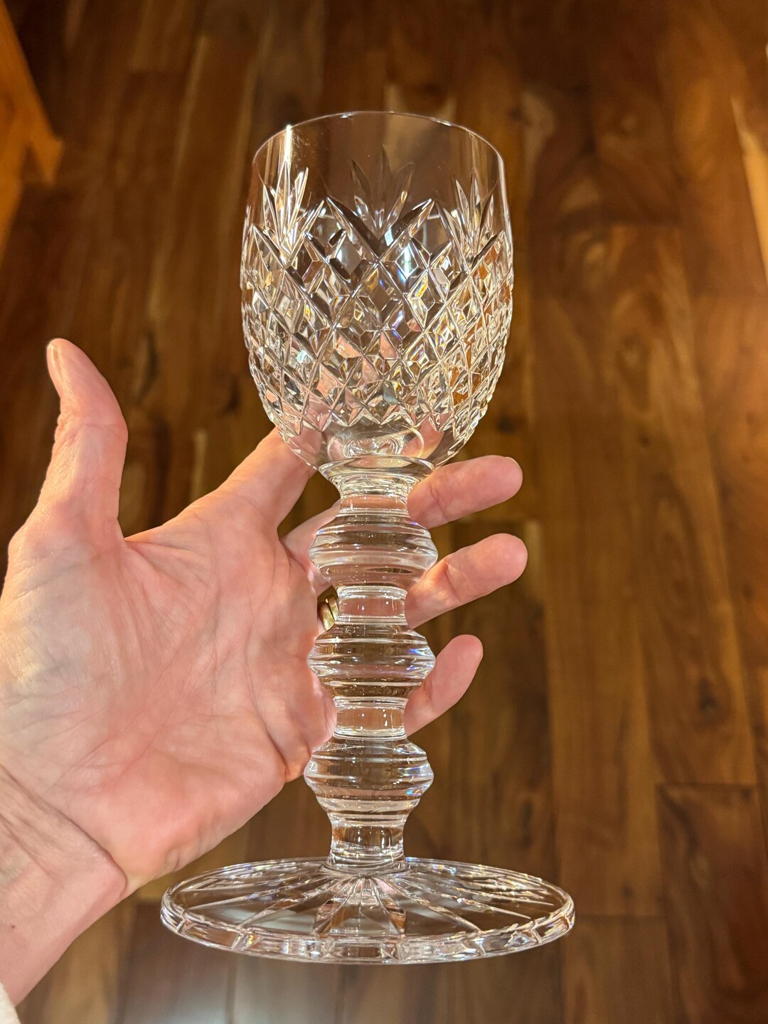 Waterford Crystal Chalice Cut Criss Cross & Fans Signed Stemware ...