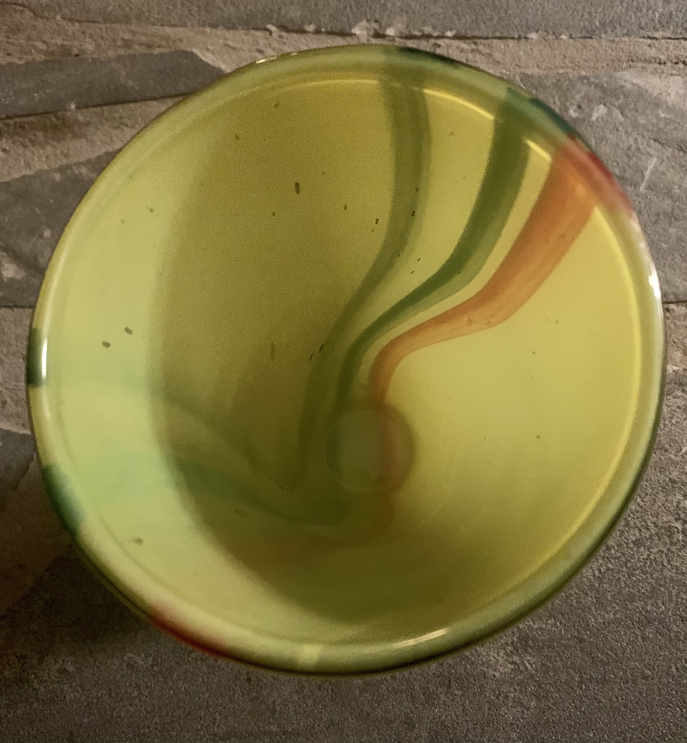 Romanian Art Glass Vase Blown Glass Vase Wavy Vase Green - Etsy