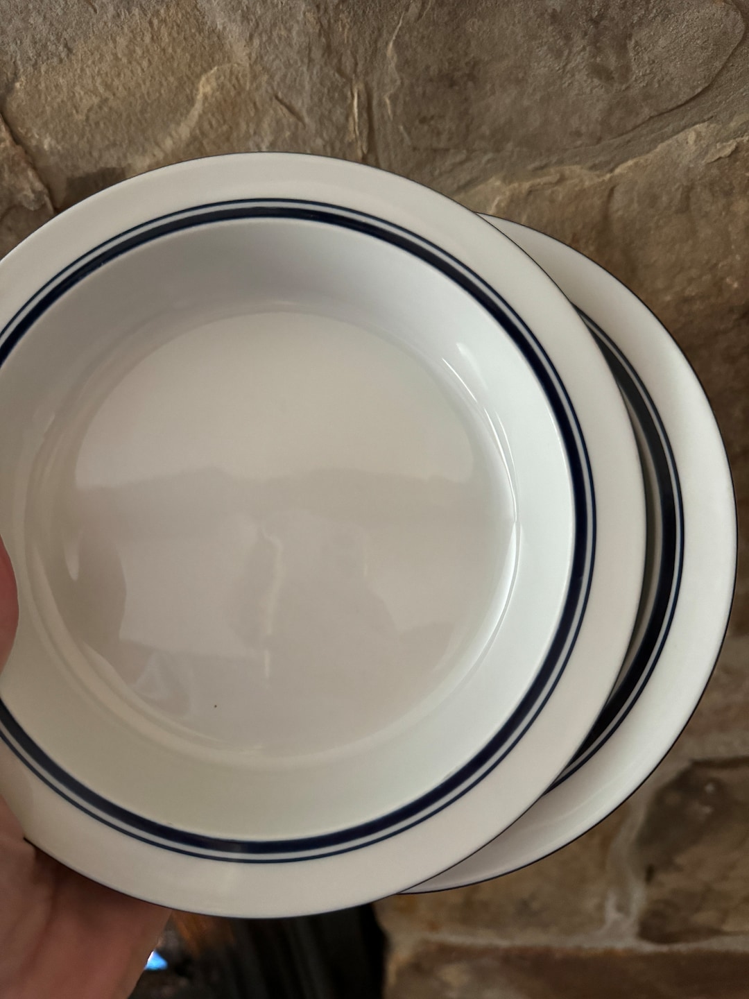 Dansk Denmark Bistro Soup Bowls Dansk Dish Christianshavn Blue Cobalt ...