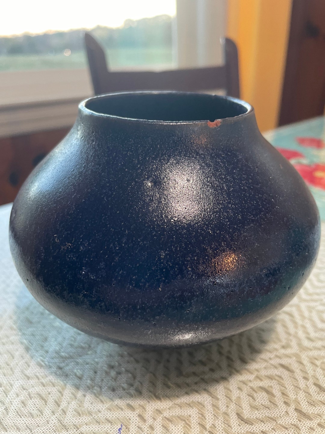 Cobalt Blue Pottery Vase From Alabama Red Clay Studio Pottery Pot ...