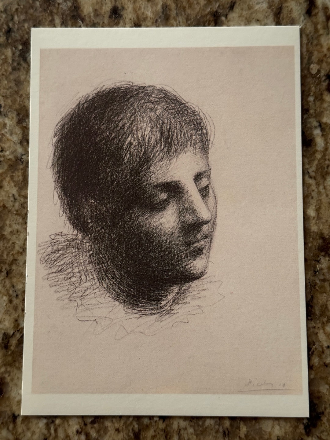 Pomegranate Publications Postcard Pablo Picasso Head of Boy Tete De ...