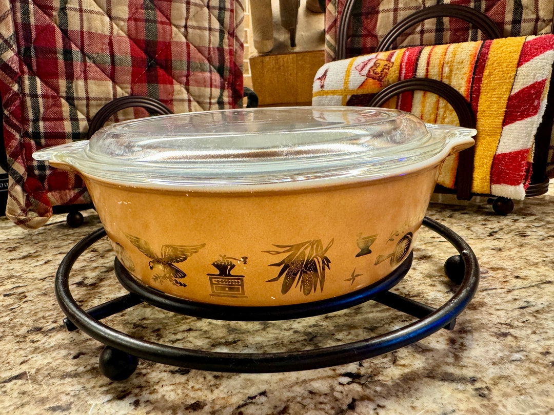 Vintage 1960’s PYREX Baking Dish 471 USA 1 Pint Tab Handle Pasta Baking ...