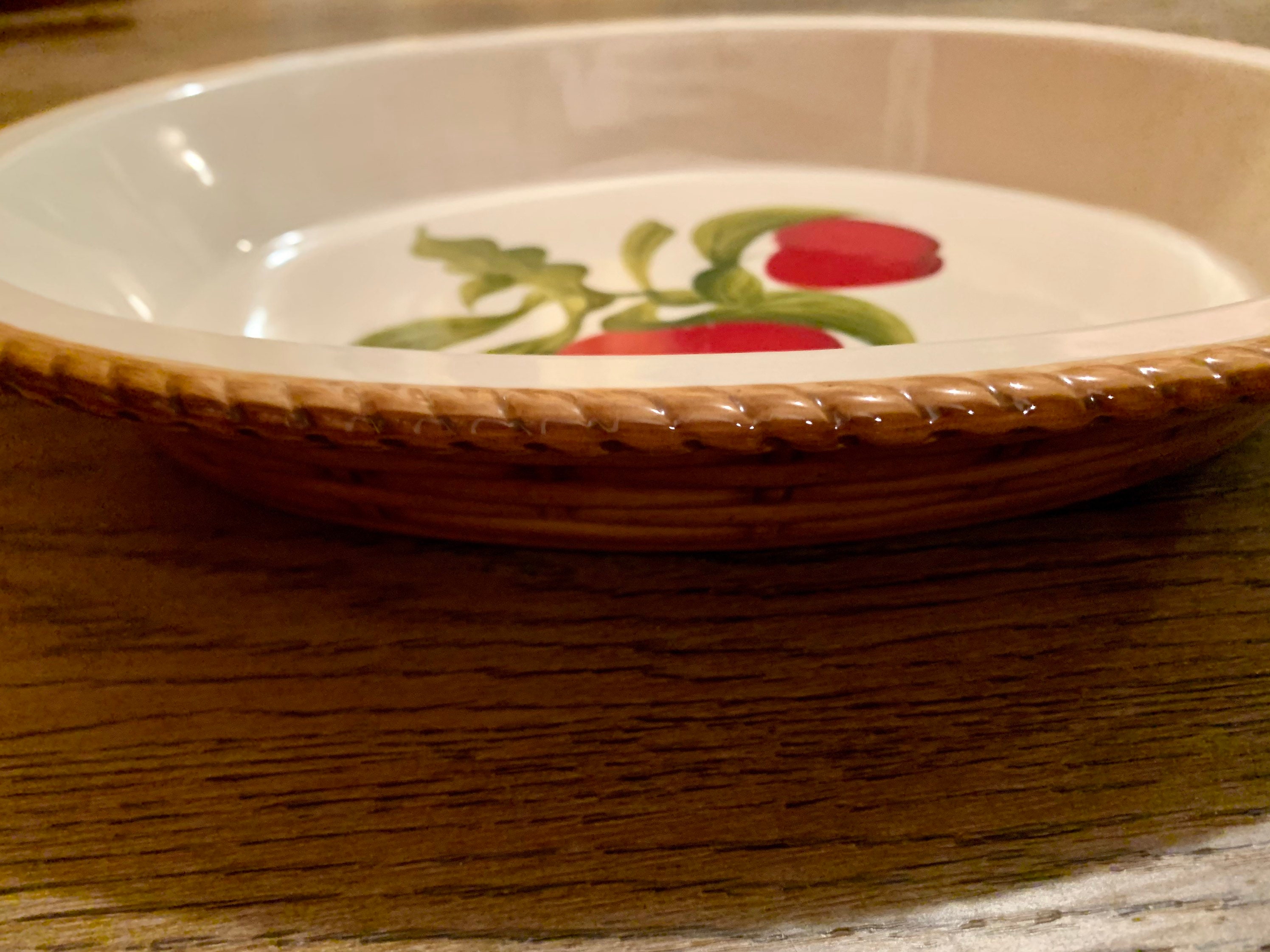 Alco Ind Stoneware Platter Apple Basket Platter or Bowl - Etsy