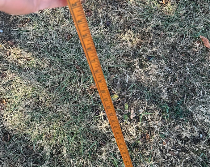 Vintage Wood Yard Stick Grant Norpac Data Advertising Carpenter Tool ...