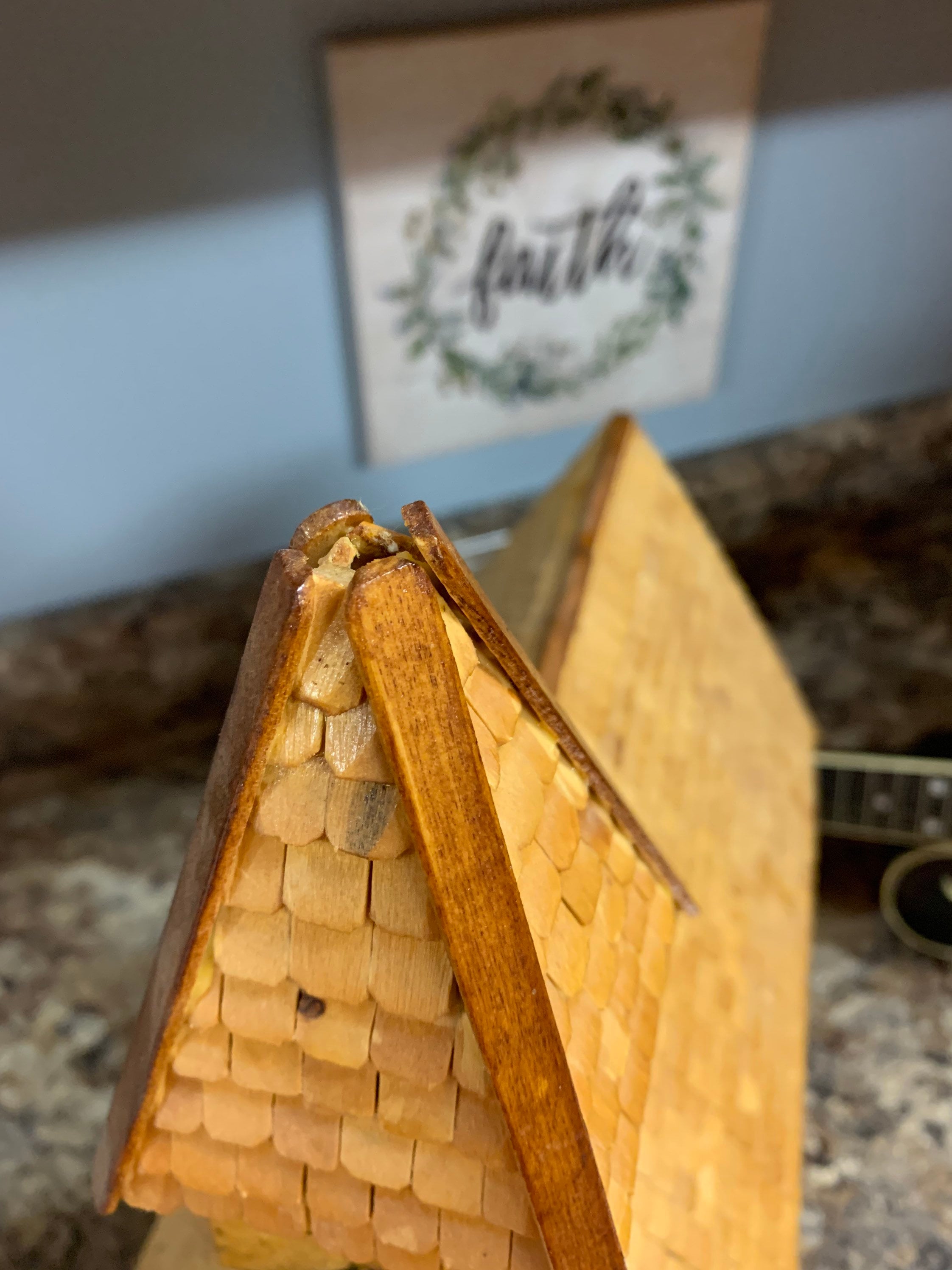 Handmade Popsicle Stick & Stone Church Country Church - Etsy