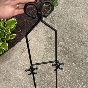 Vintage Plate Rack Wrought Iron Black Wall Decor Scrolls Four Tiered ...