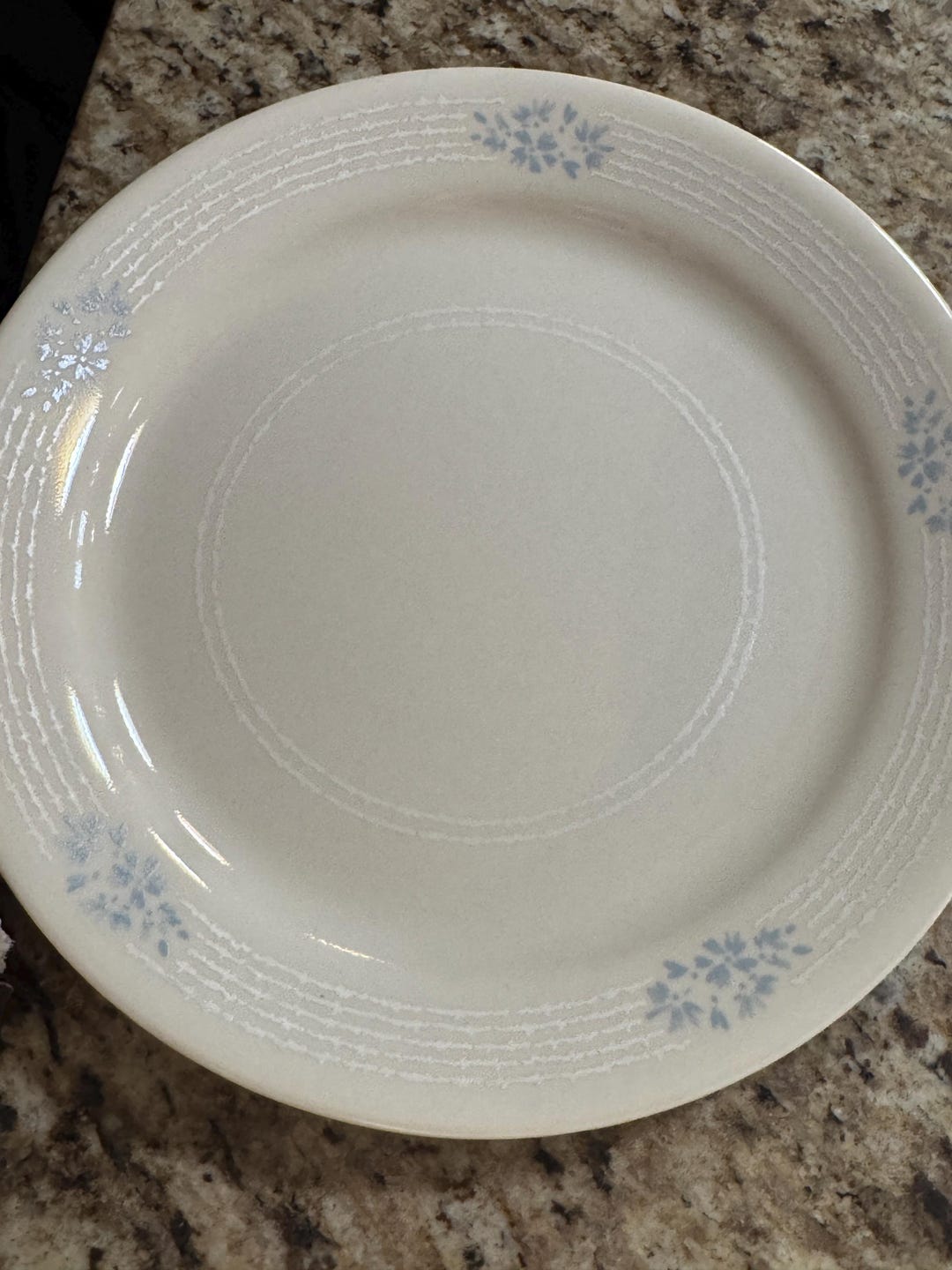 Corelle Lace Bouquet Dinner Plates Blue Floral Trim Set of 4 - Etsy