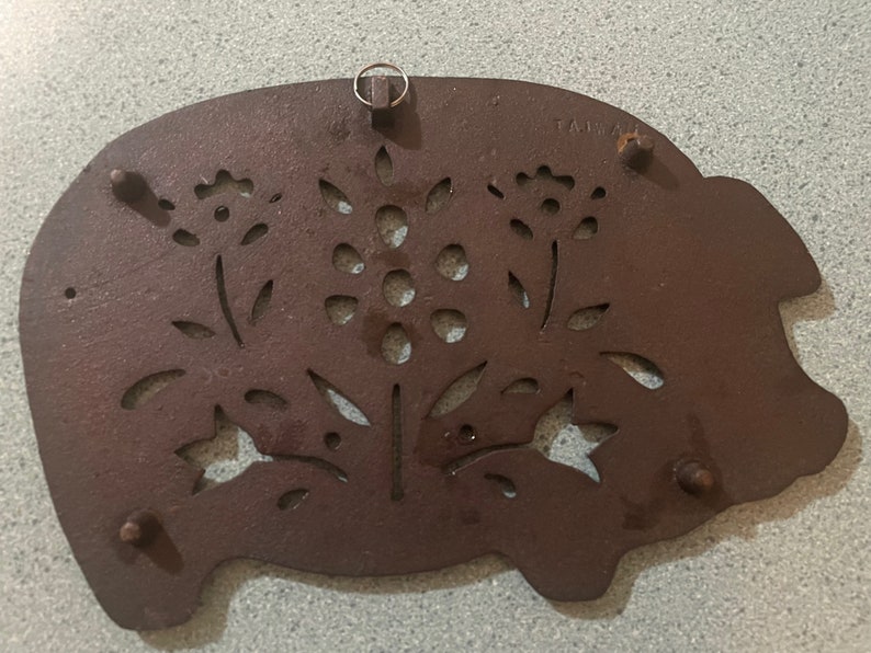 Vintage Cast Iron and Copper Pig Trivet Cast Iron Copper Hog - Etsy