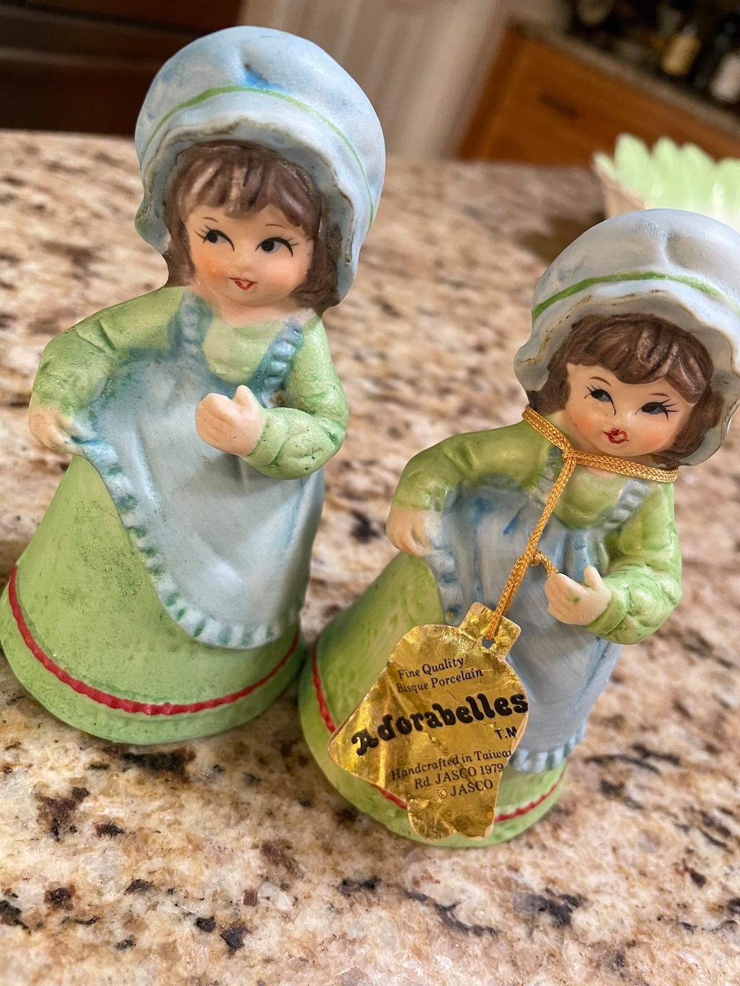 Vintage Jasco Adorabelles Porcelain Doll Bells - 1970s Collectible Set ...