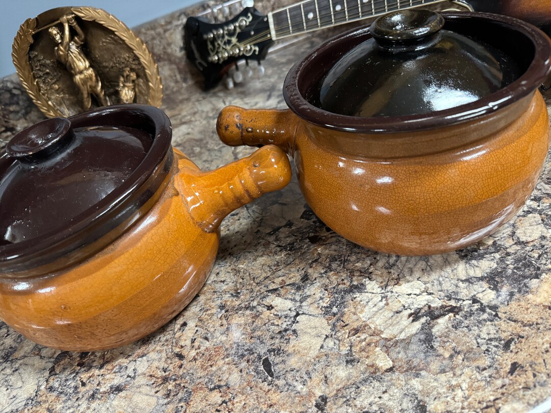 Primitive Vented Lid Rice Cooker Pottery Bean Pot Clay Casserole With ...