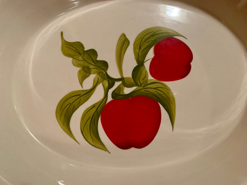 Alco Ind Stoneware Platter Apple Basket Platter or Bowl - Etsy