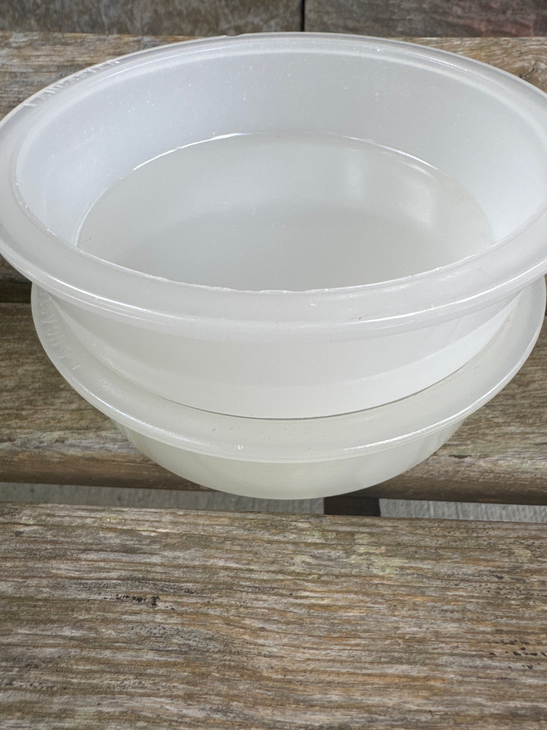 Vintage White Glass Round Soufflé Dishes Ramekins Lancaster Glass 3875 ...