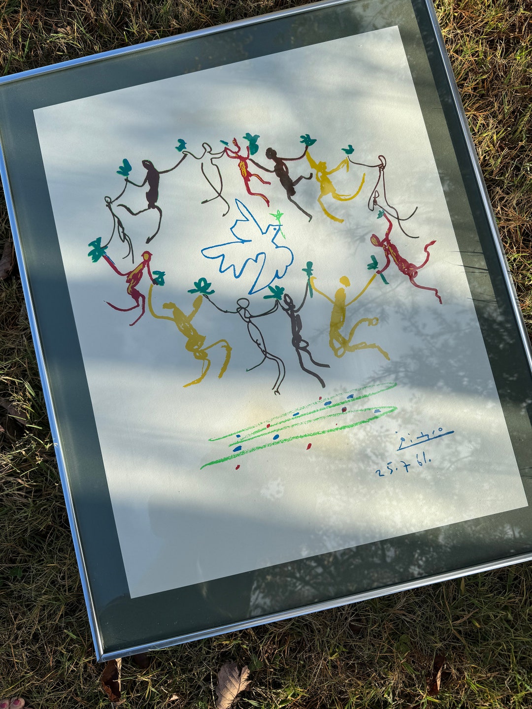 PABLO PICASSO the Round of Friendship 1961 Lithograph Framed Artwork ...