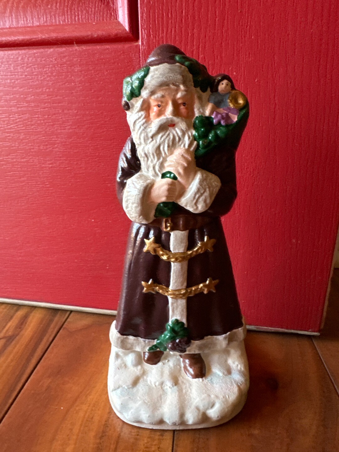 Vintage Cast Iron Santa Claus Doorstop: Rustic Christmas Decor - Etsy