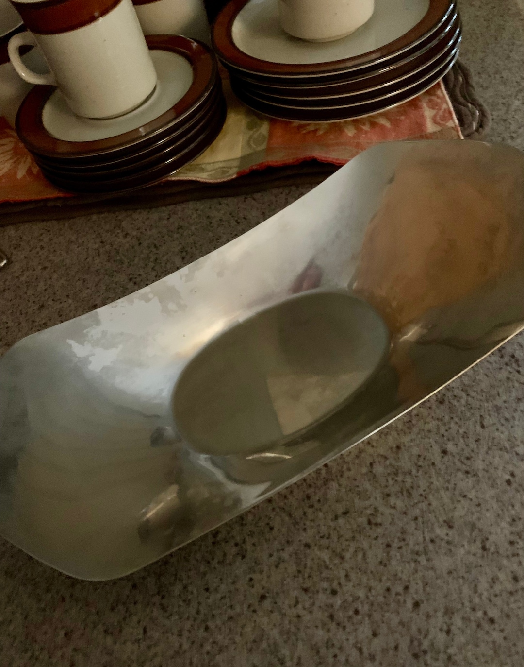 EKCO Eterna Stainless Steel Serving Bowl Oblong Modern Design EKCO 18/8 ...