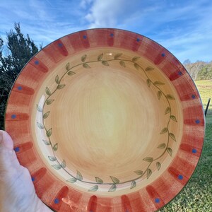 Phaltzgraff Napoli Dinnerware Dinner Plates Orange Yellow Blue Red ...