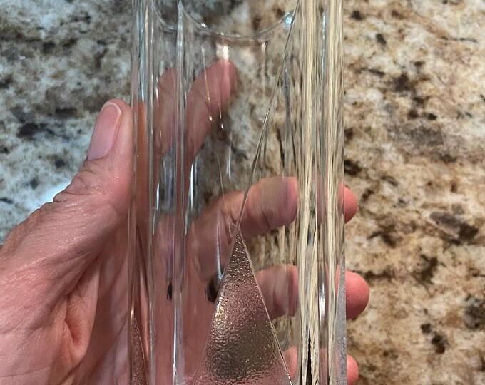 Duralex France Clear Multi-sided Tumblers Textured Triangle Bottom ...