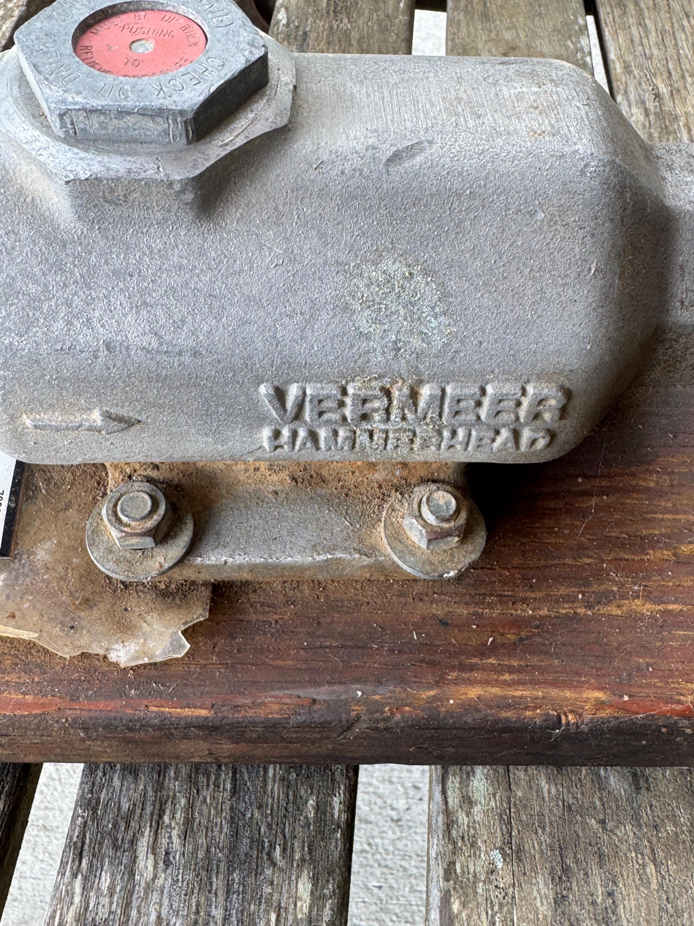 Vintage Vermeer Hammerhead Mole Tool Oiler Oil Whip Industrial Mancave ...