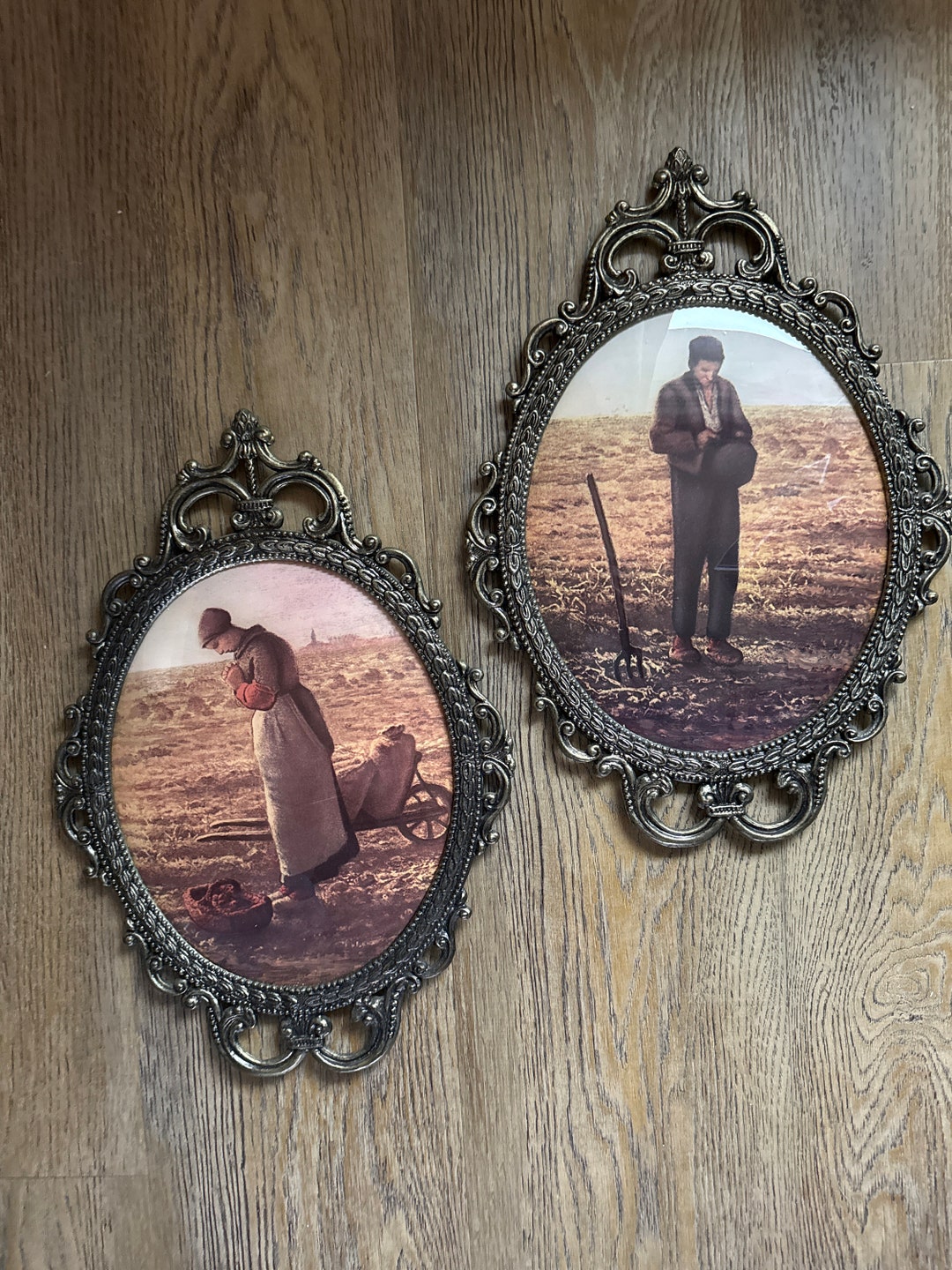 The Angelus Ornate Victorian Style Metal Framed Prints of the - Etsy