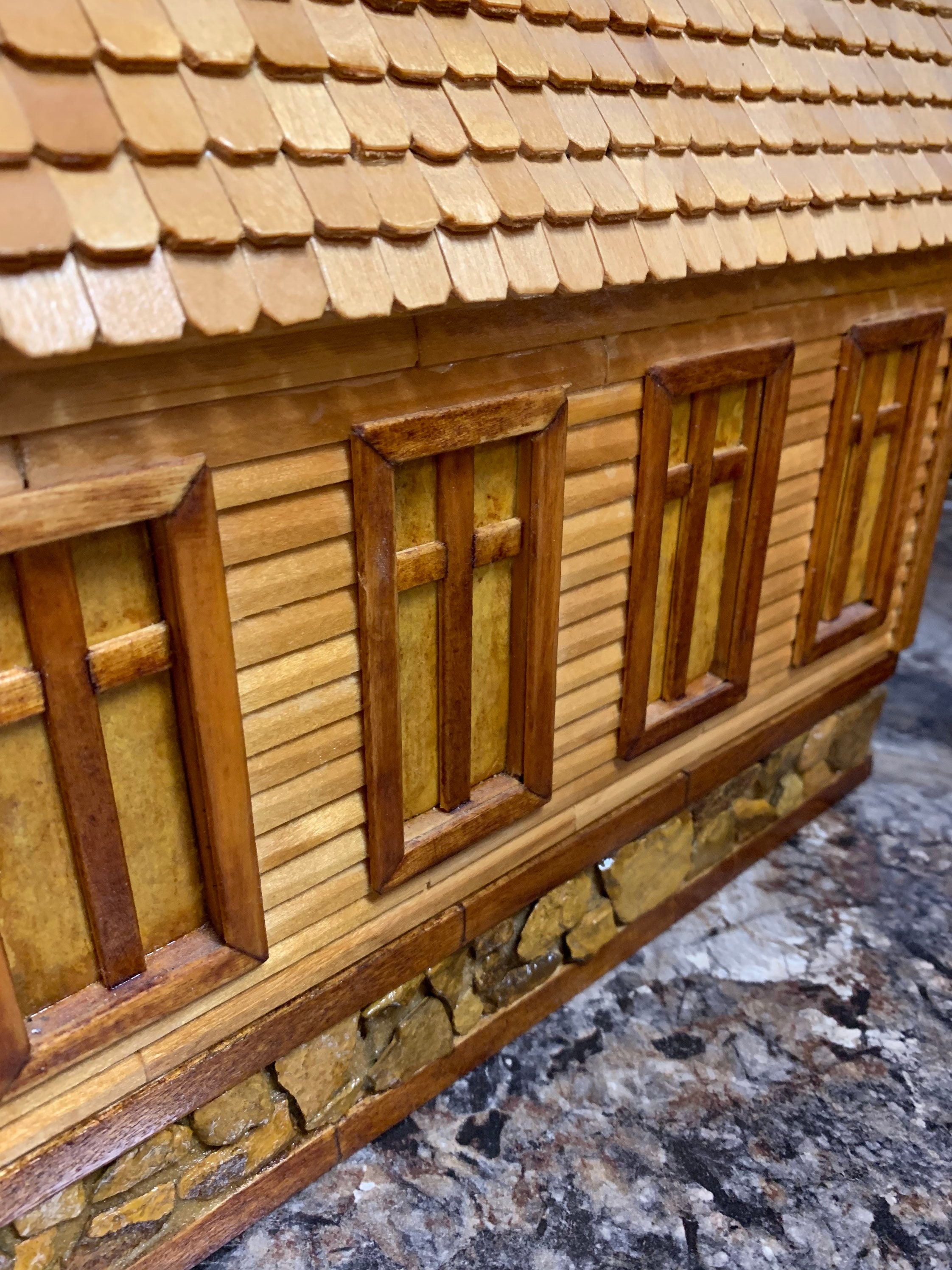 Handmade Popsicle Stick & Stone Church Country Church - Etsy