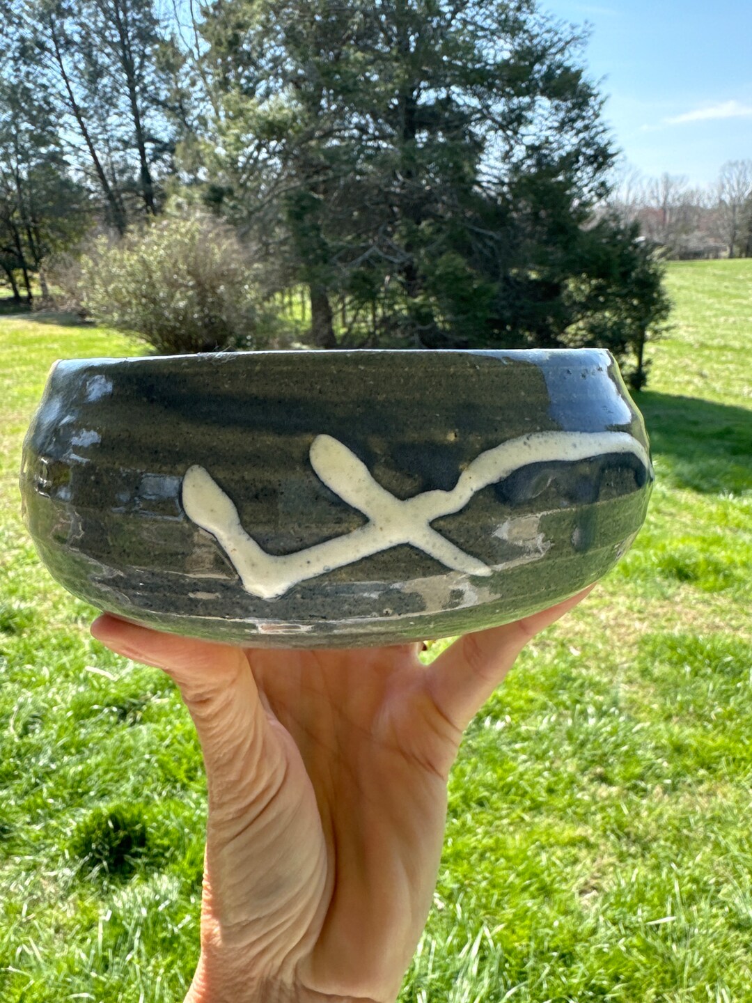 Hand Thrown Cobalt Blue Pottery Bowl: Christopher Bragg Studio Baking ...