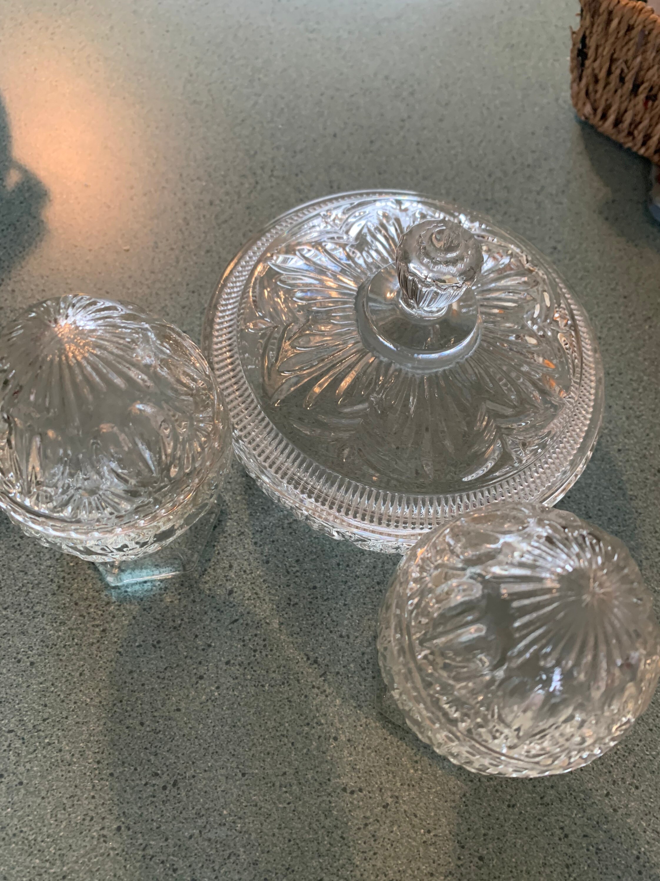 Cut Glass Avon Serve Ware Avon Glass Egg Coddlers Avon Candy | Etsy