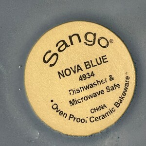Nova Blue Sango Stoneware Covered Casserole Drip Glaze Cobalt Blue ...