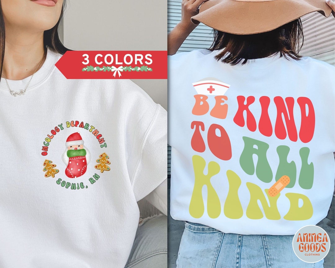 Oncology Nurse Christmas Sweatshirt Custom Cancer Nurse - Etsy