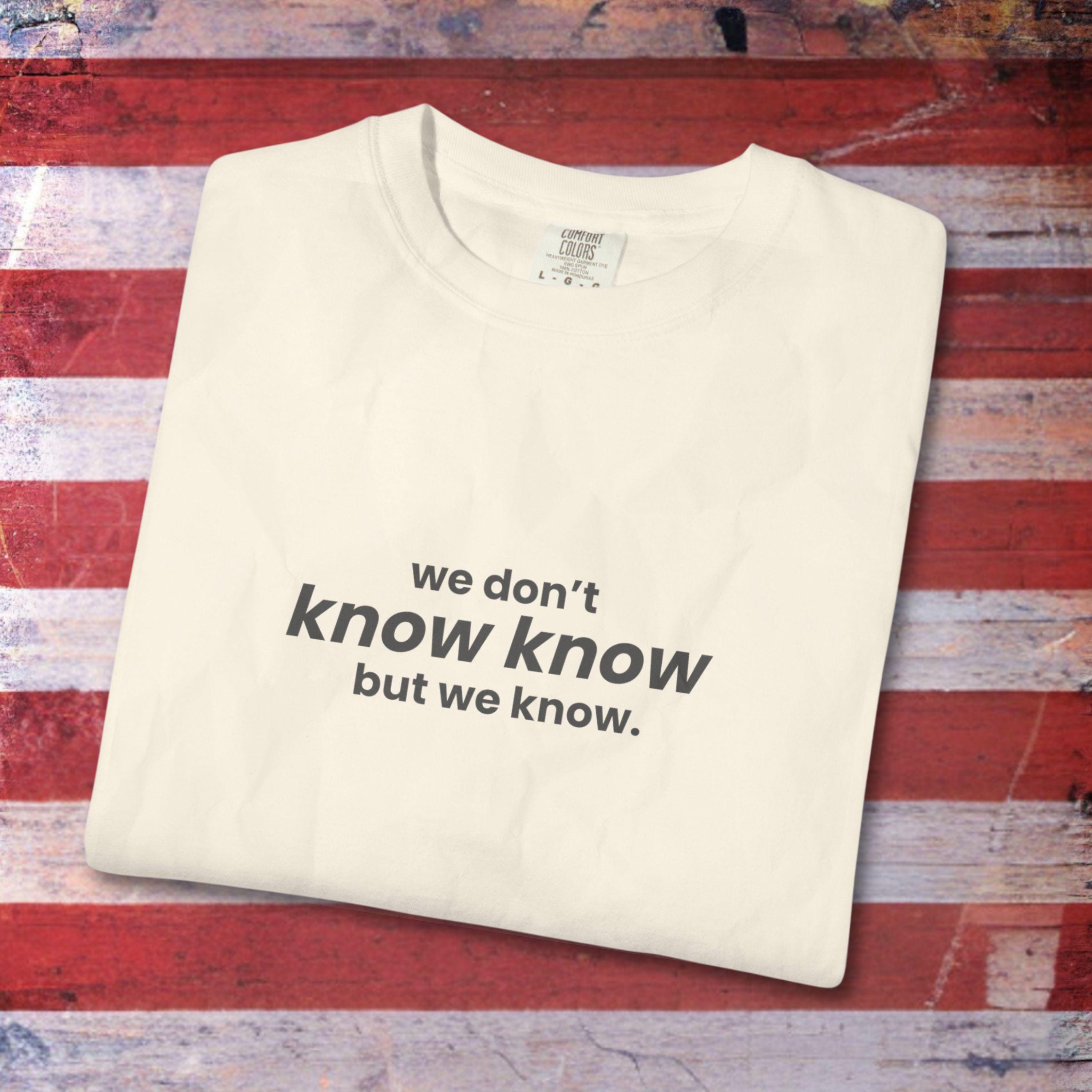 We Don't Know Know but We Know, Candace Owens Shirt, Conspiracy Theory ...