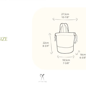 Drawstring Bucket Bag Pattern Sewing PDF Printable Instant - Etsy Hong Kong