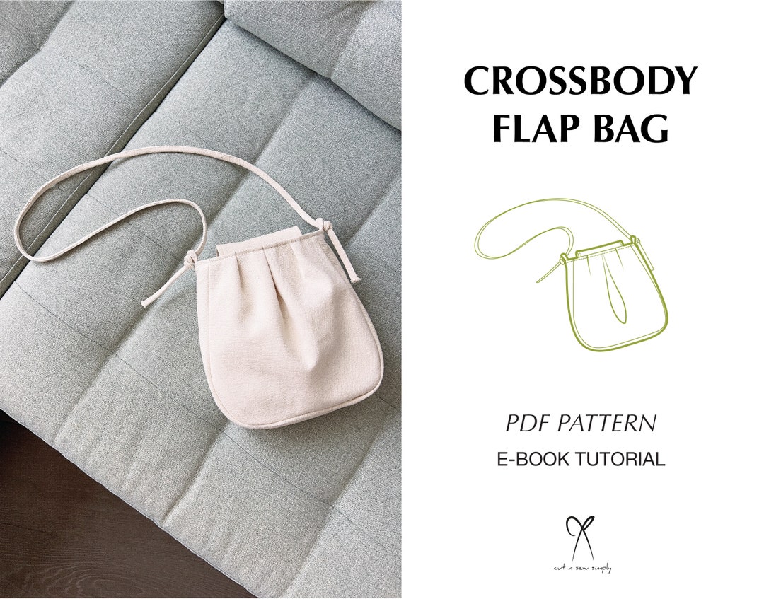 Crossbody Flap Bag Pattern Sewing PDF Printable Instant Download DIY ...