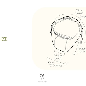 Croissant 2 Way Crossbody Shoulder Bag Sewing Pattern PDF Printable ...