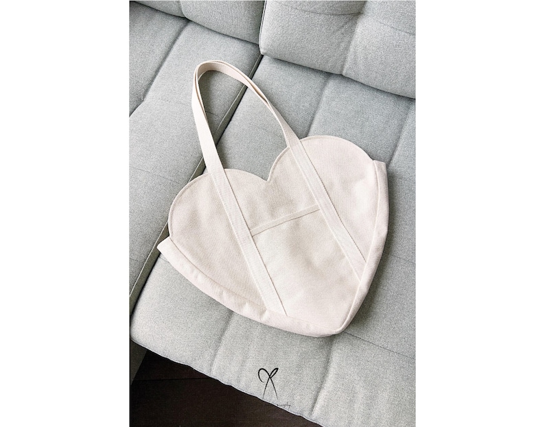 Heart Tote & Pouch Sewing Pattern Bundle (PDF Download) - Etsy