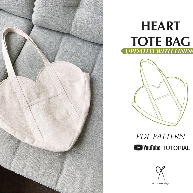 Sewing Heart Bag Pattern - Etsy