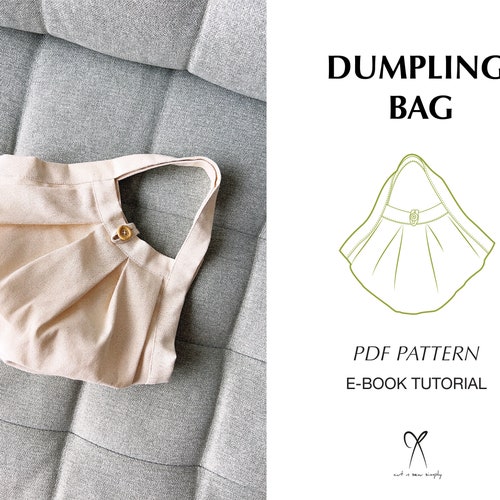 Dumpling Handbag Pleated Basket Bag Pattern Sewing PDF - Etsy