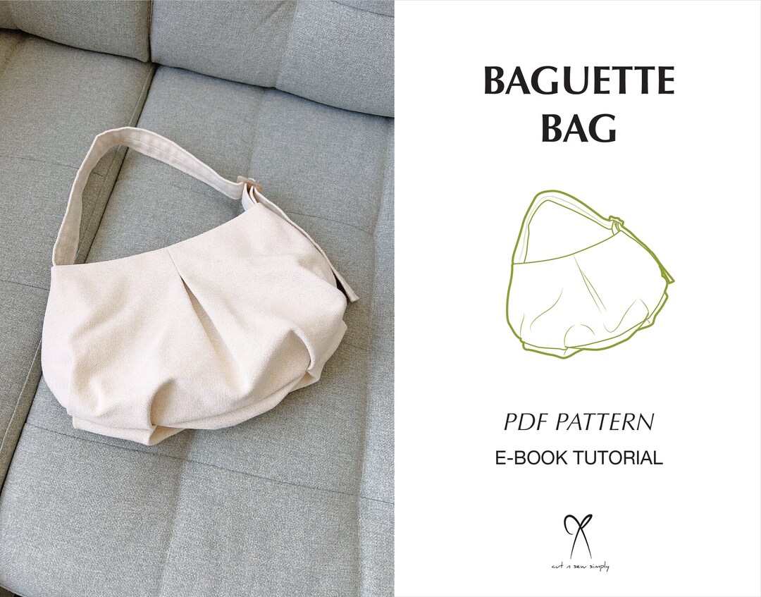 Baguette Bag Shoulder Bag Pattern Sewing PDF Printable Instant Download ...