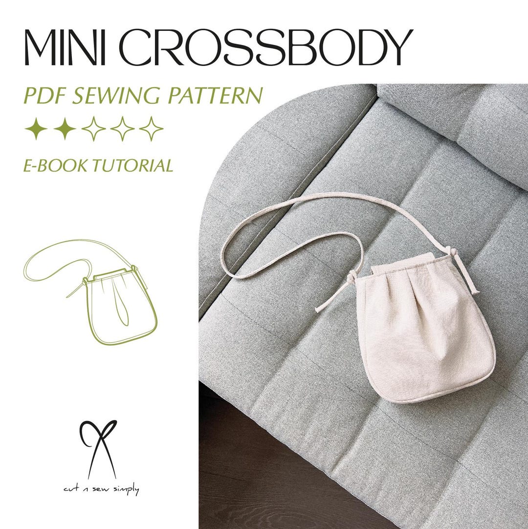 Sling Bag Sewing Pattern PDF Printable Instant Download DIY One Size ...