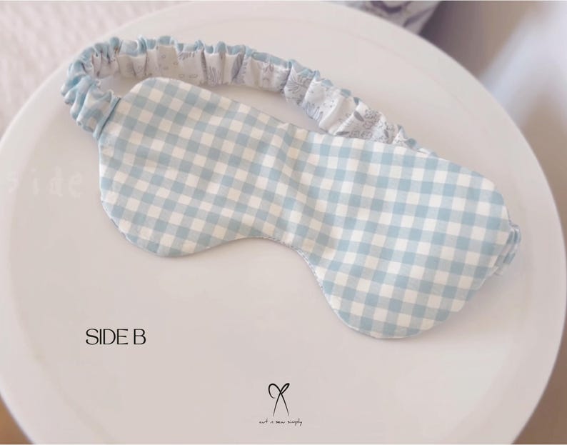 Sleep Mask Sewing Pattern: Padded, 2-sided PDF Printable Instant ...