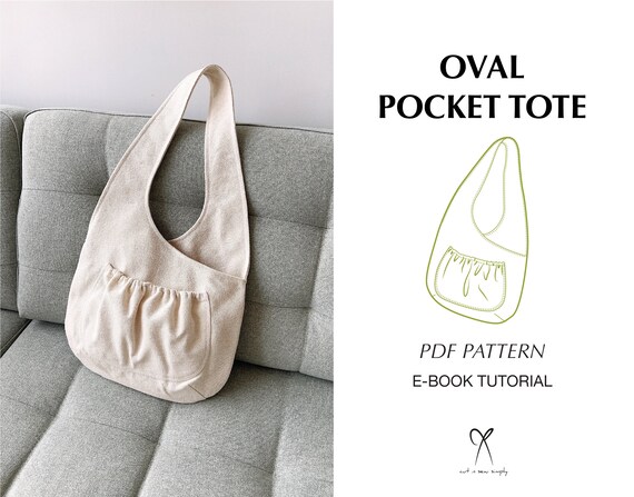 Original Satchel Tote Bag Pdf Sewing Pattern Instant