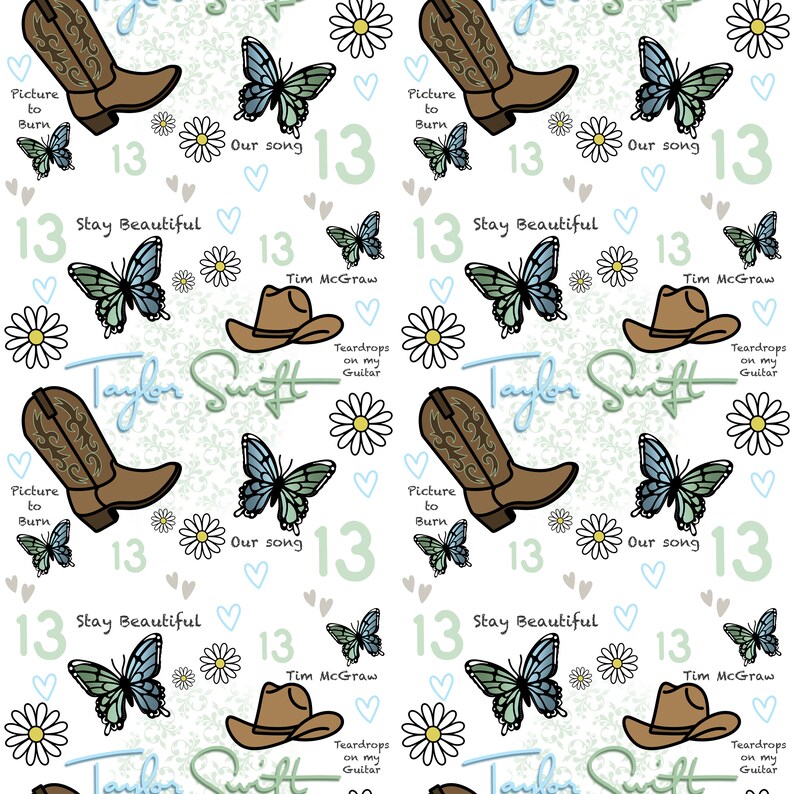 Seamless Taylor Swift Pattern - Etsy